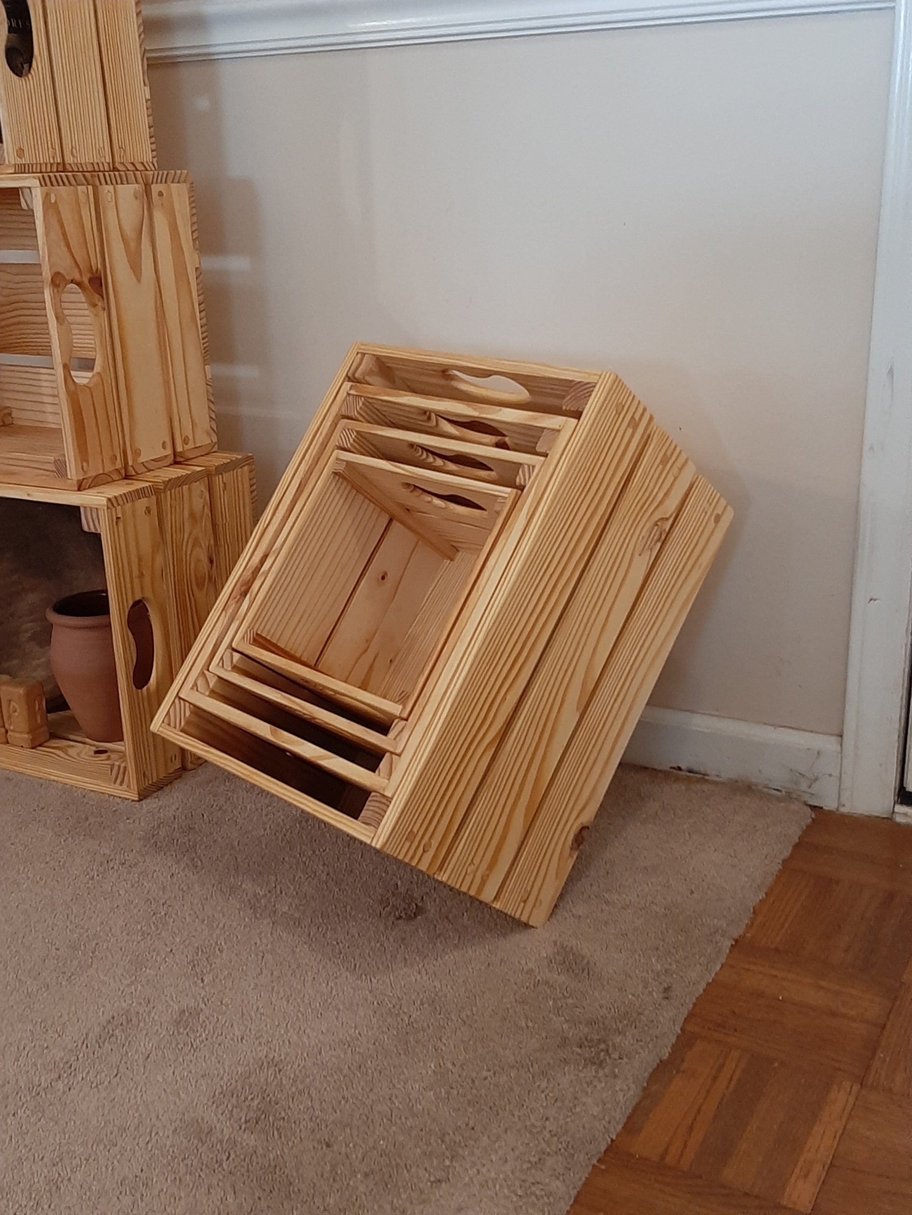 Nested Crates, Food-safe, Set of Four. - Etsy