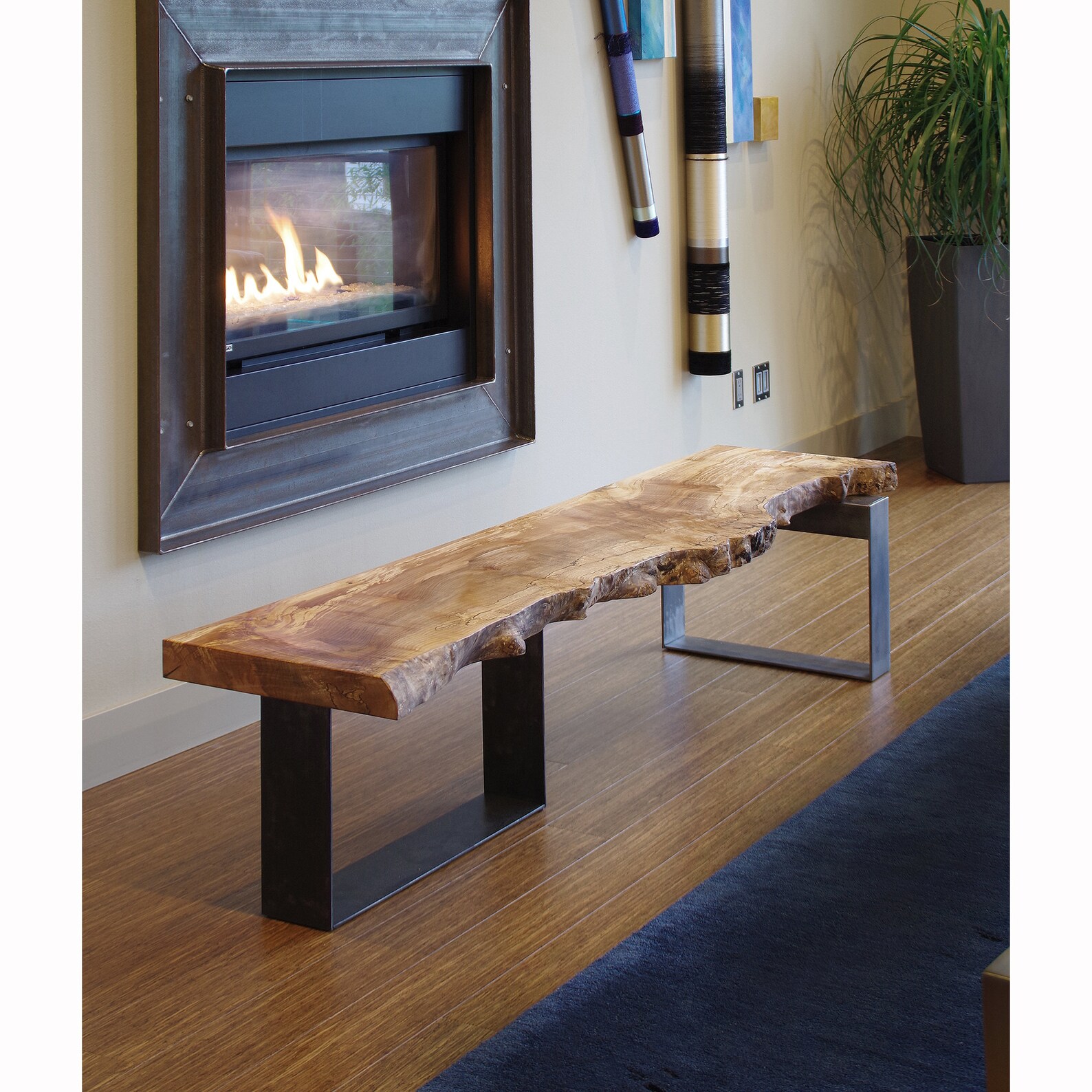 Live Edge Maple Bench From Urban Salvage Wood and High - Etsy