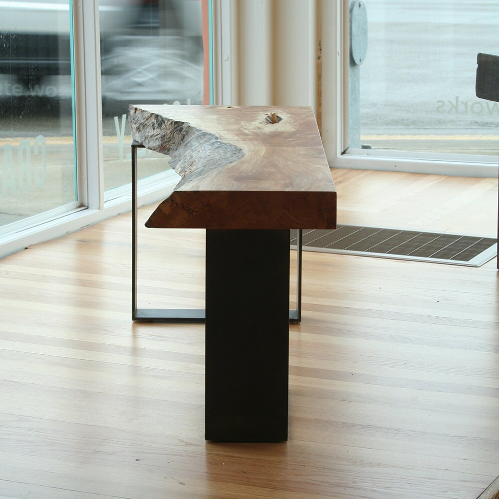 Live Edge Maple Bench From Urban Salvage Wood and High - Etsy