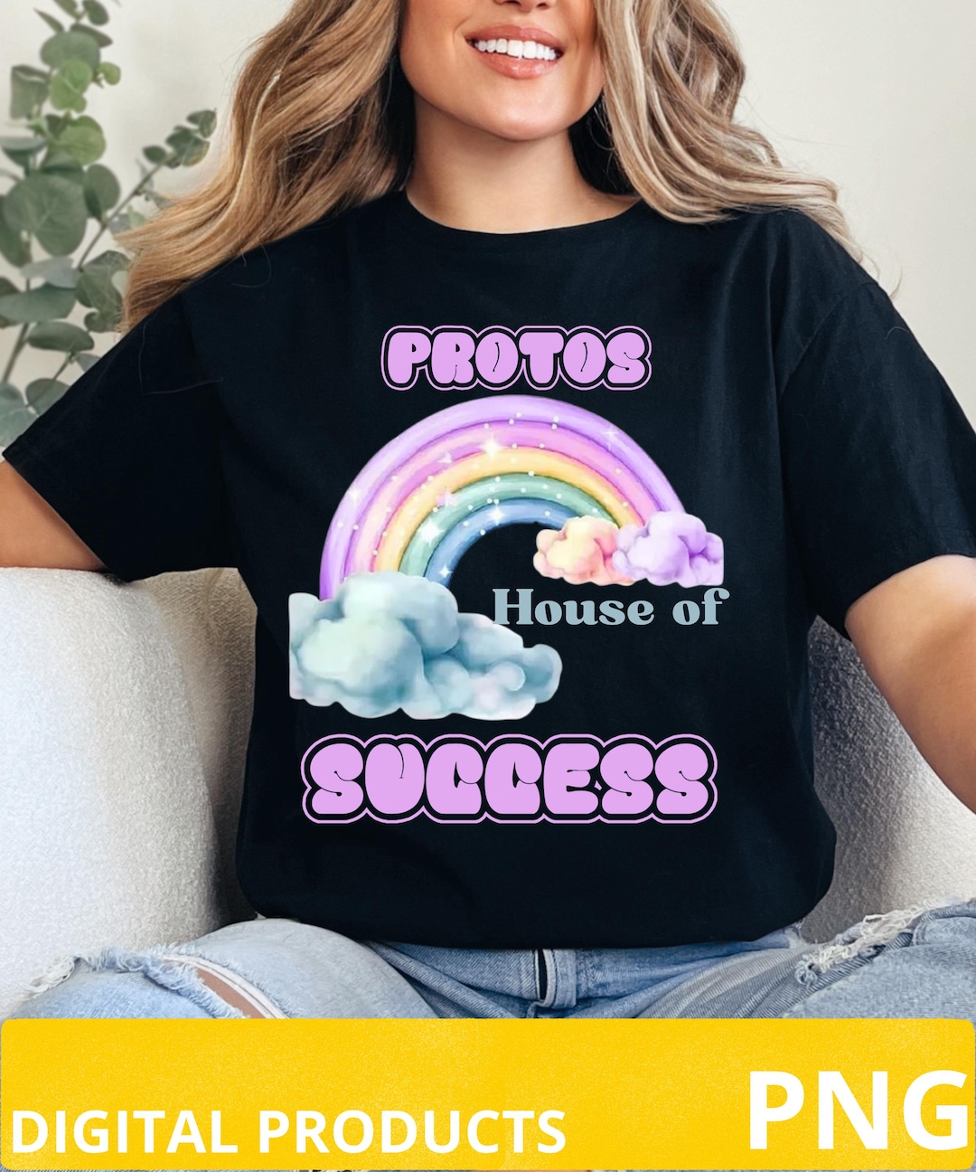 Protos House of Success PNG, Aesthetic Rainbow Clipart, Motivational ...