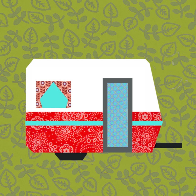 My Little Trailer Quilt Block Paper Pieced Quilt Pattern PDF - Etsy Canada