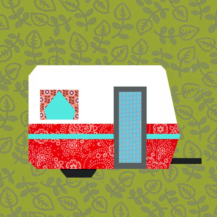 My Little Trailer Quilt Block Paper Pieced Quilt Pattern PDF - Etsy Canada