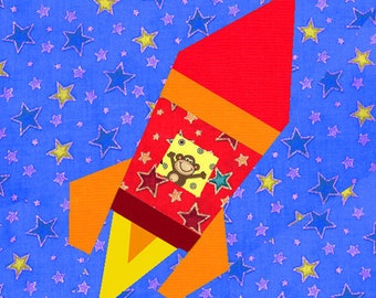 Rocket Ship Quilt Pattern - Etsy