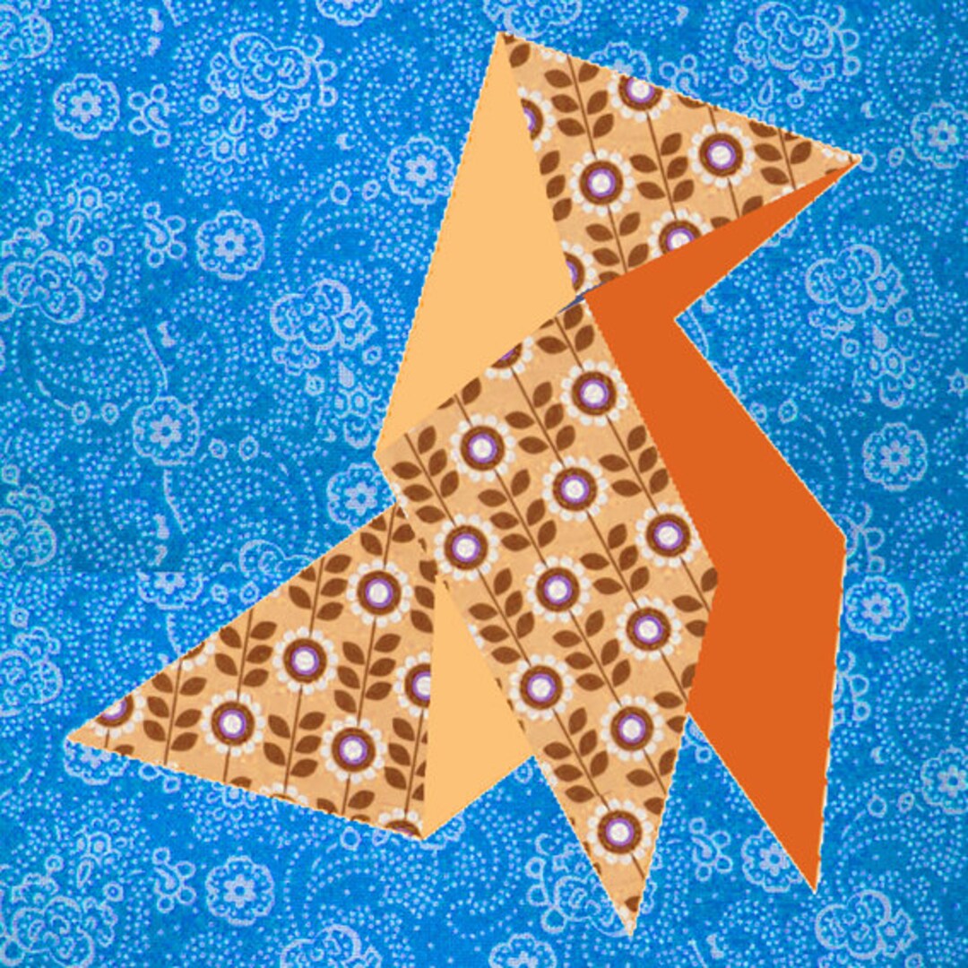 Paper Hen Paper Pieced Quilt Block Pattern PDF - Etsy