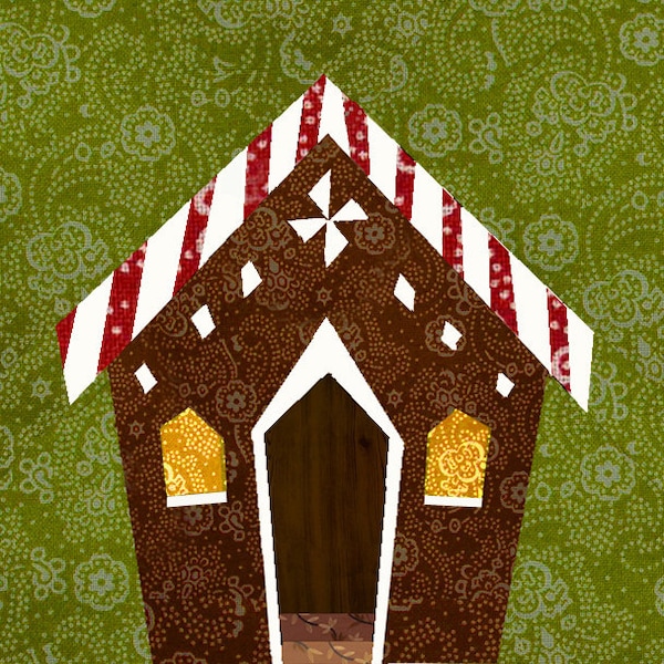 Paper Pieced House Block - Etsy