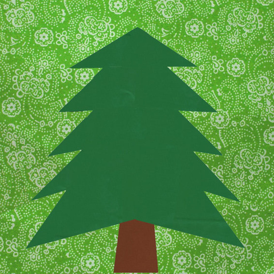 Pine Tree Quilt Block, Paper Pieced Quilt Pattern, PDF Pattern, Instant ...