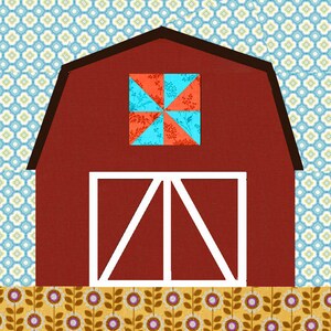 Barn Quilt Block, Paper Pieced Quilt Pattern, PDF Pattern, Instant ...