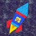 Rocket Ship Paper Pieced Quilt Block Pattern PDF - Etsy