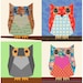 Farm Quilt Pattern, Set of 5 Paper Pieced Quilt Blocks Pattern, PDF ...