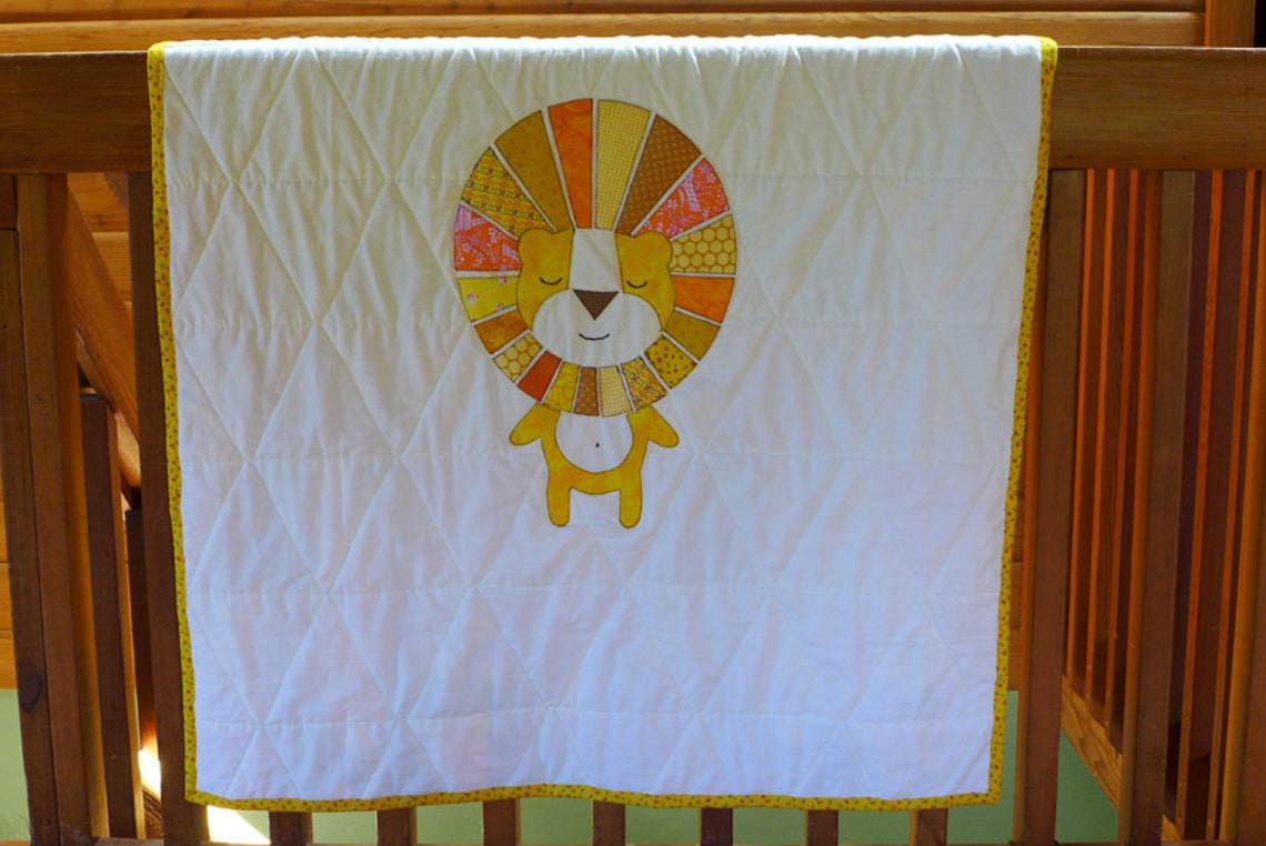 NEW Sleeping Lion Quilt Pattern PDF EASY Quilt Pattern - Etsy