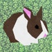 Rabbit Quilt Block, Paper Pieced Quilt Pattern, PDF Pattern, Instant ...