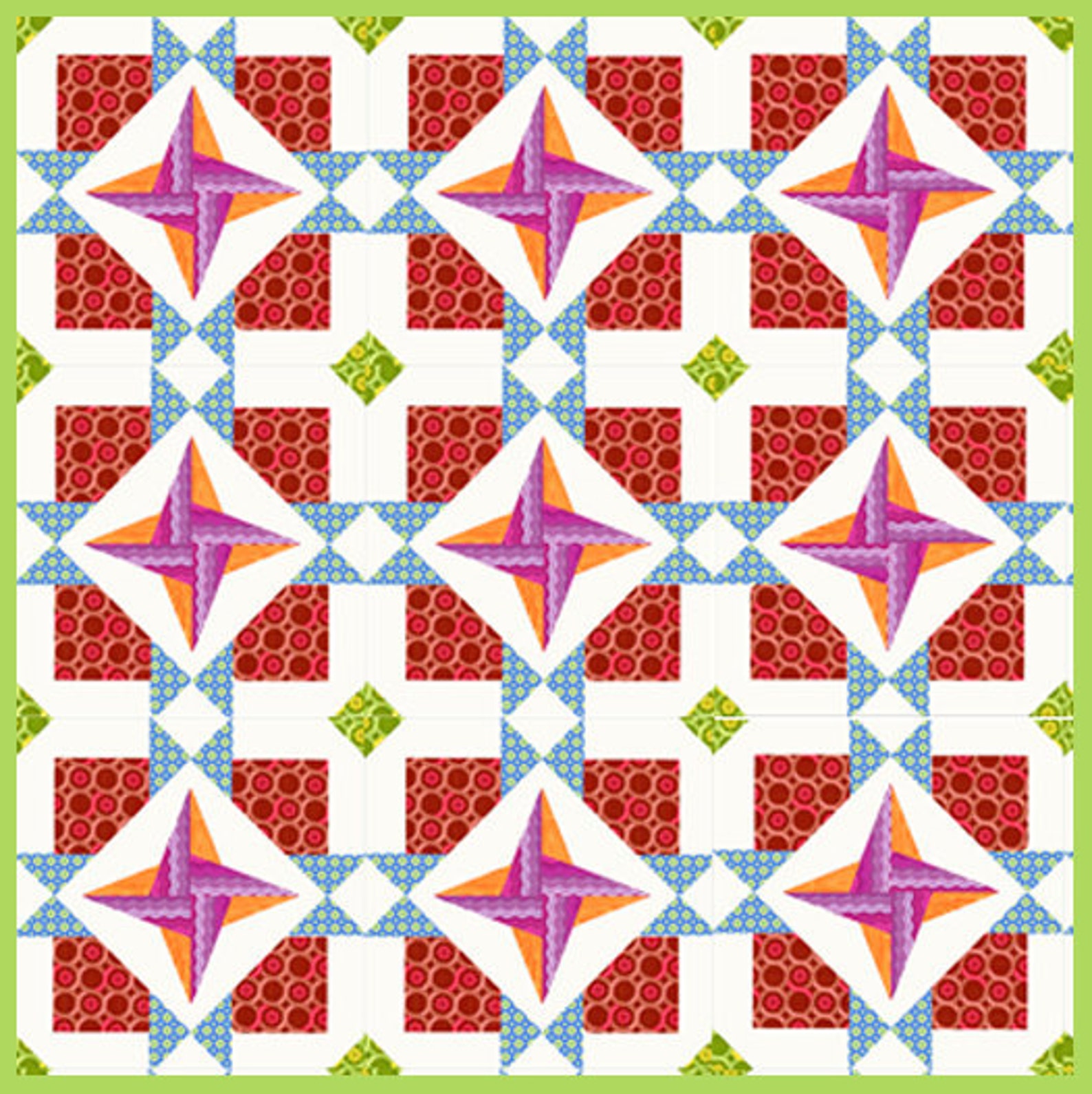 Cross Star Quilt Block Paper Pieced Quilt Pattern PDF - Etsy
