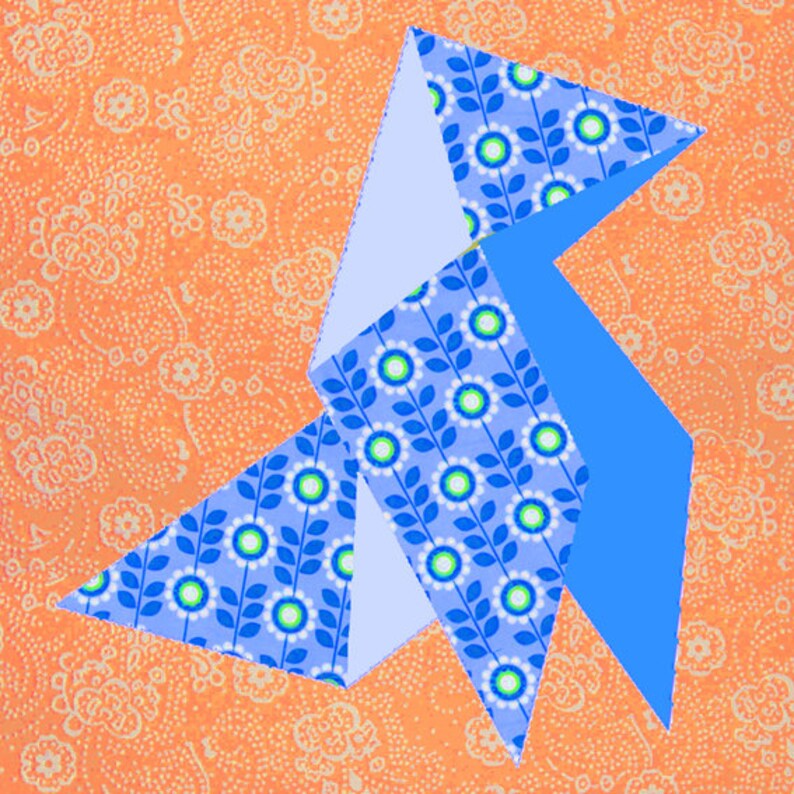 Paper Hen Paper Pieced Quilt Block Pattern PDF - Etsy