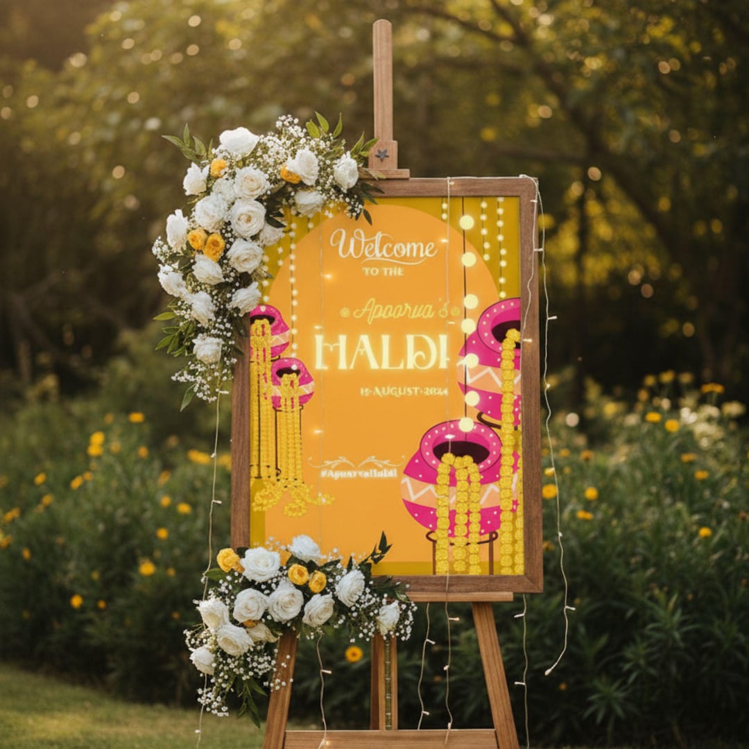 Editable Haldi Mehndi Invitation | Indian Pakistani Wedding (canva ...