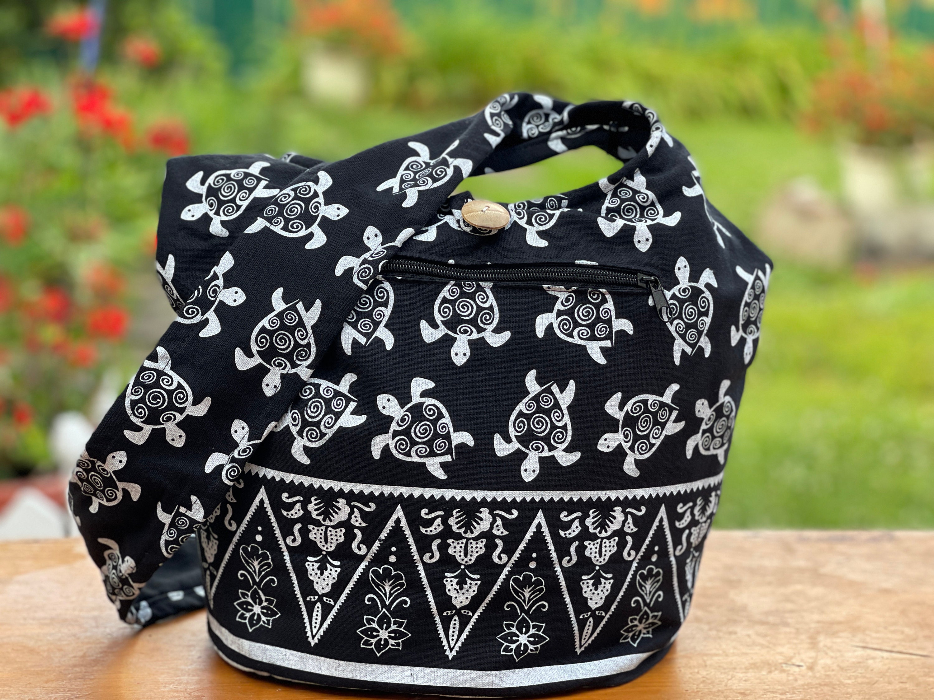 Sea Turtle Crossbody Bag Fully Lined Sling Shoulder Hippie | Etsy