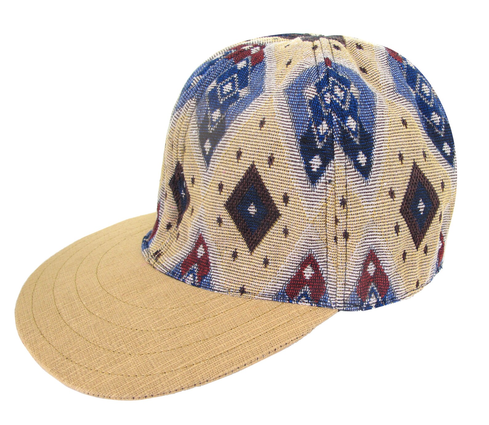 Baseball Cap Sun Protection Handmade Aztec Fabric Boho Hippie | Etsy