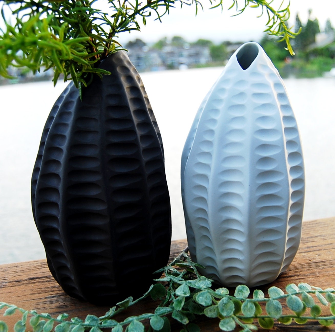 Handmade Vase for Flower Plant Porcelain Pottery Stoneware | Etsy