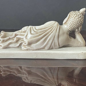 Reclining Buddha Statue Sleeping Meditation Figurine Home Decor 5.5" - Etsy