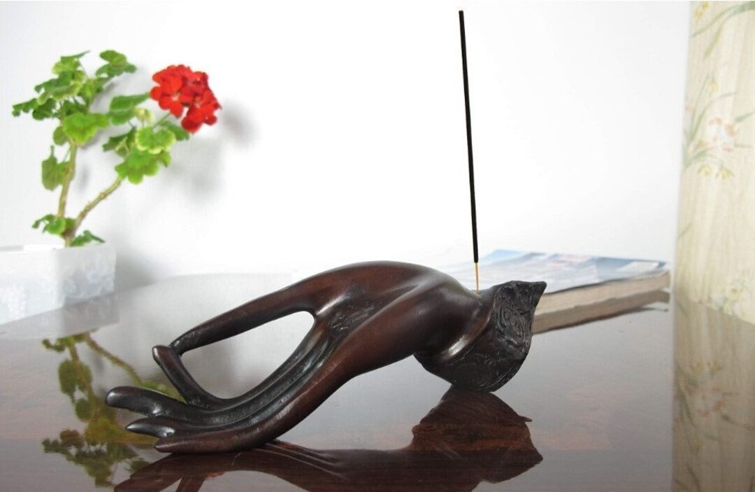 Buddha Hand Incense Holder Resin Statue Wall Sculpture 7.5" - Etsy