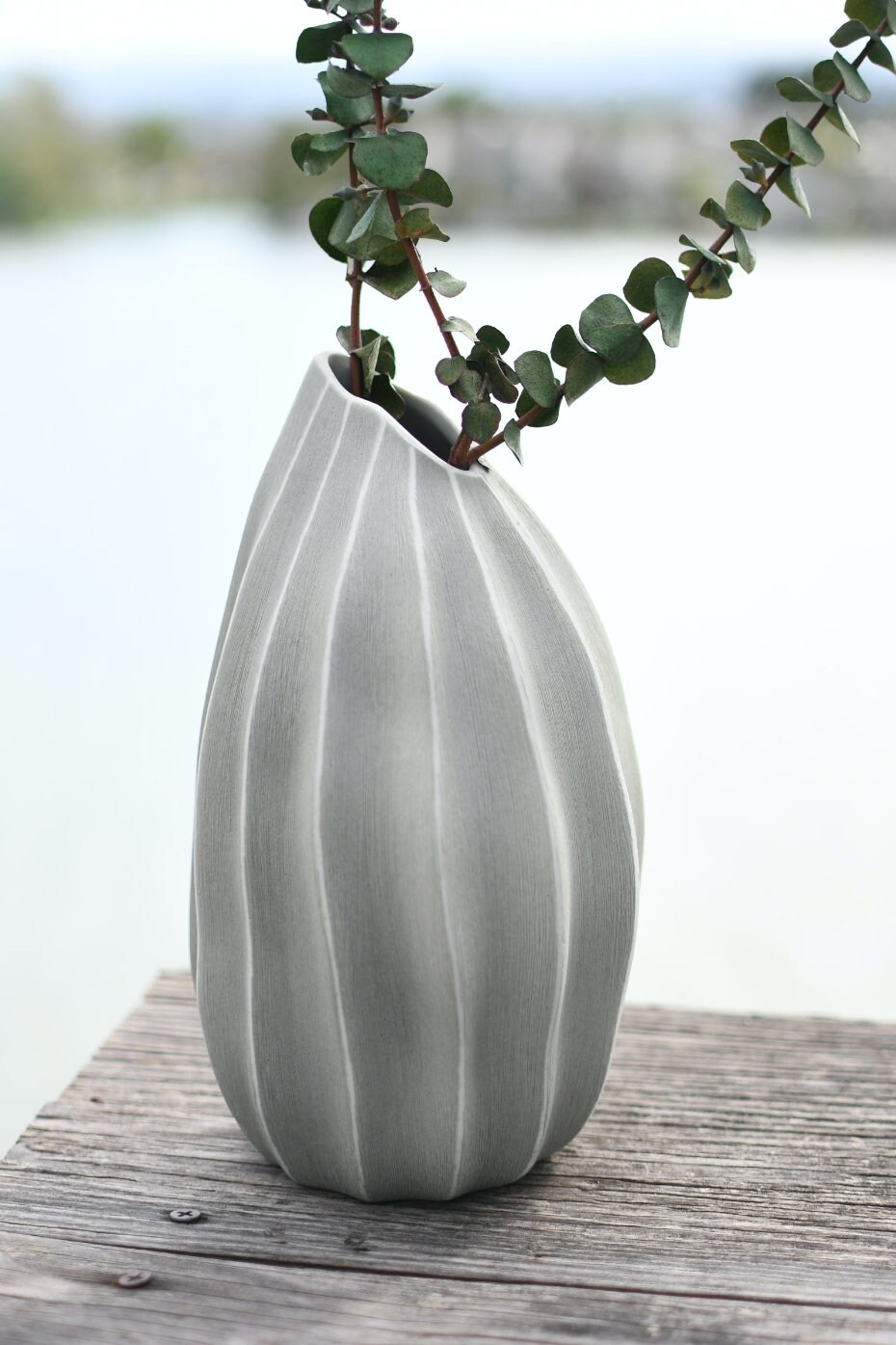 Handmade Vase for Flower Plant Porcelain Pottery Stoneware | Etsy