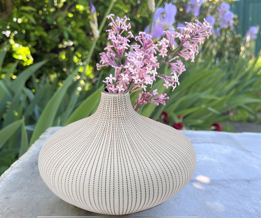 Handmade Vase for Flower Plant Porcelain Pottery Stoneware Home Decor 7 ...
