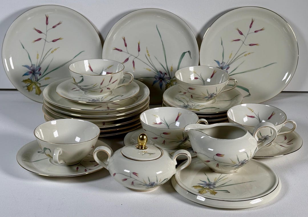 Eschenbach Allegro Bavaria Germany Porcelain Set – Cups, Plates ...