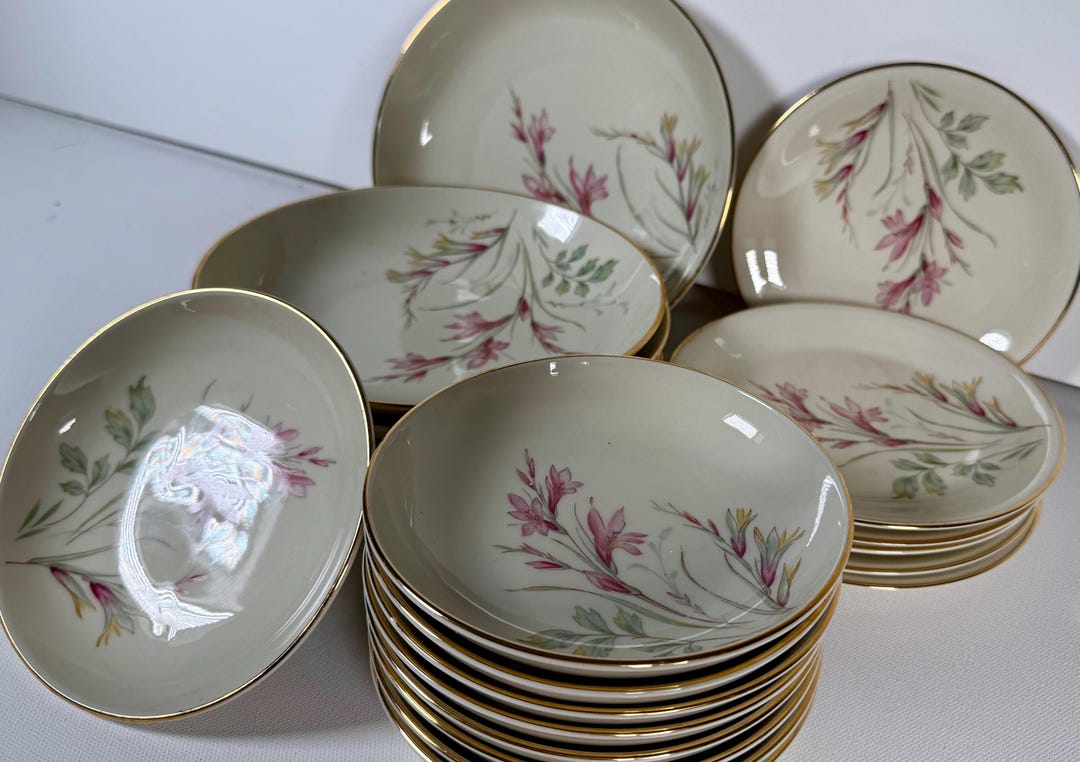 Edelstein Bavaria Floral Plates – 5.5" Dessert Plate, 6" Deep Plate, 8 ...