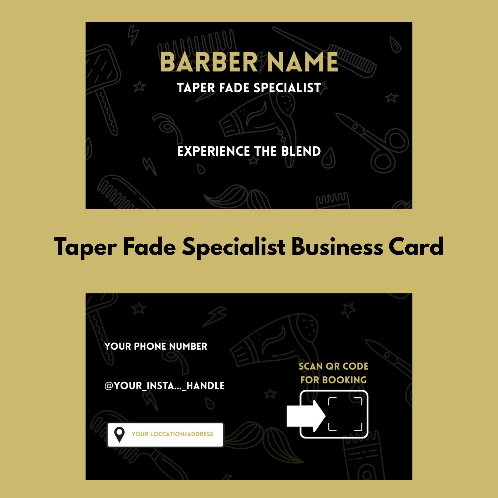 Barber Social Media Templates: Taper Fade Kit for Canva & Capcut - Etsy