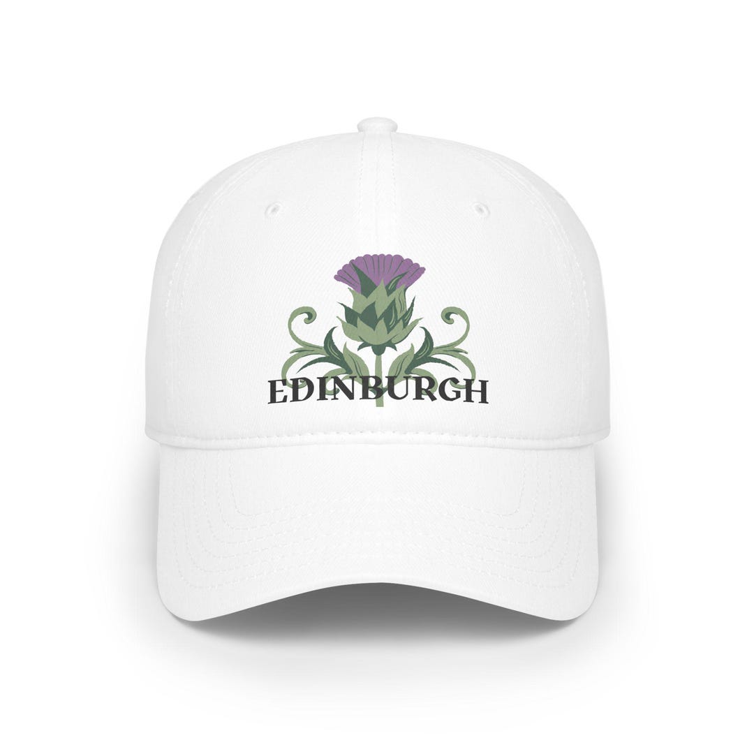 Edinburgh Thistle Baseball Cap | Scotland Cotton Twill Hat - Etsy