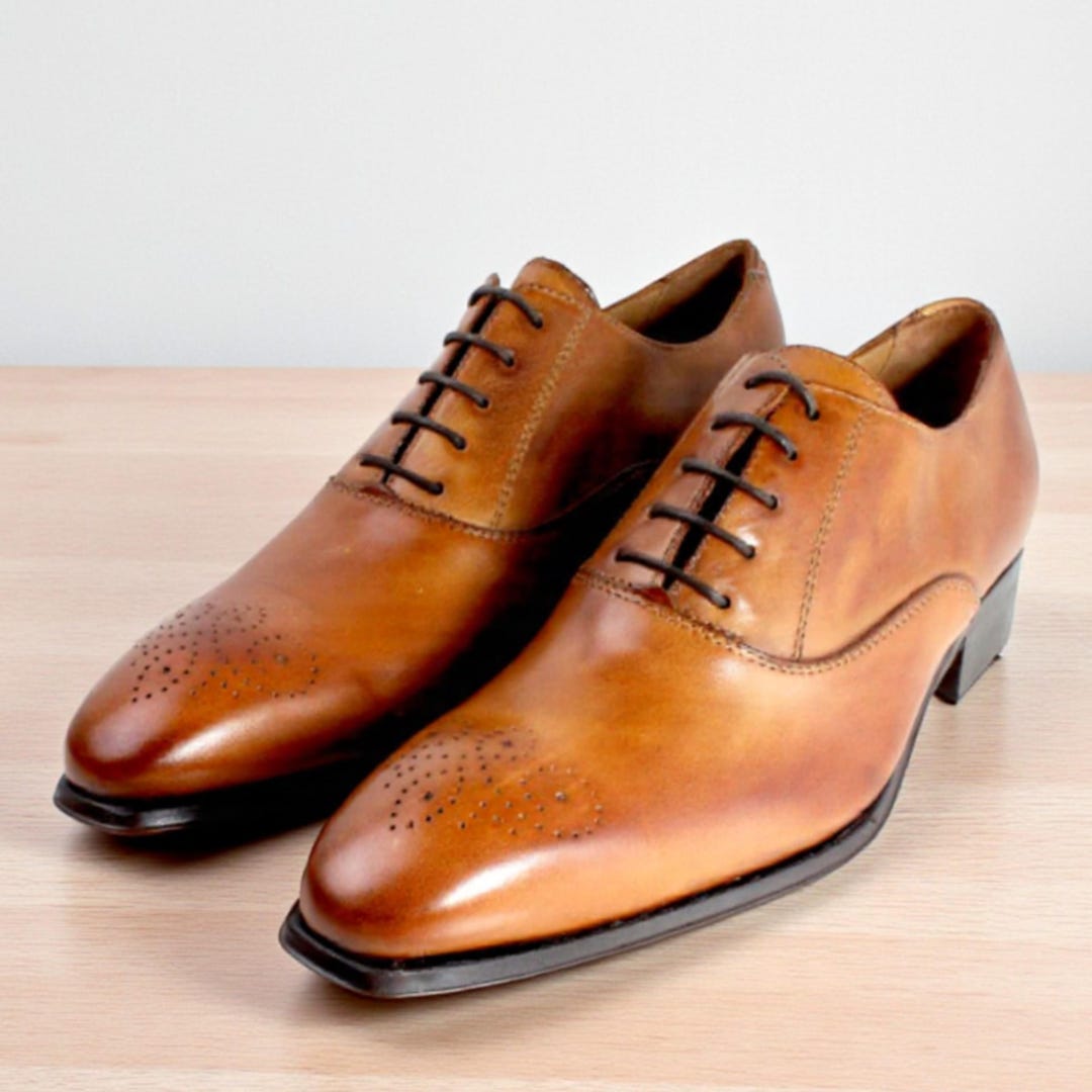Ivan Troy Oliver Camel Oxford for Men, Leather Shoes - Etsy