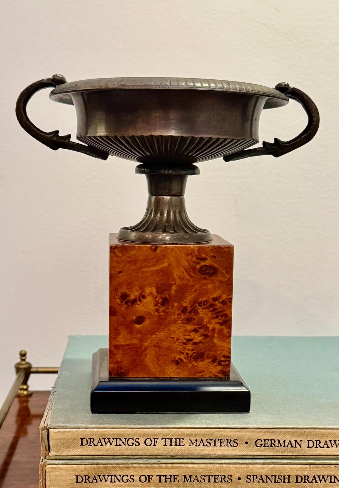 Vintage Copper Alloy Urn on Burl-pattern Base – Ancient-style ...