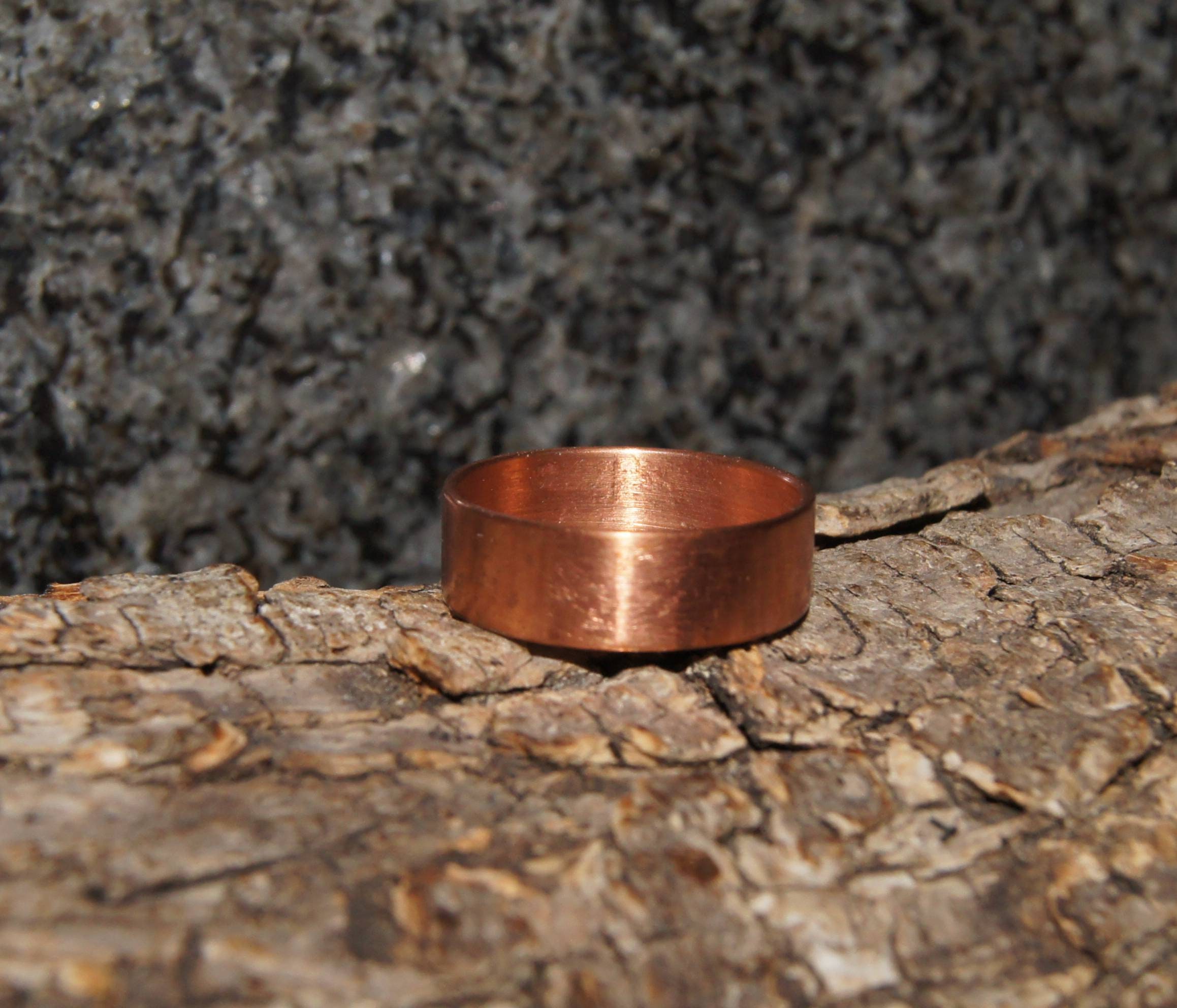 Copper Ring Band Unisex Copper Ring Band Any Size | Etsy