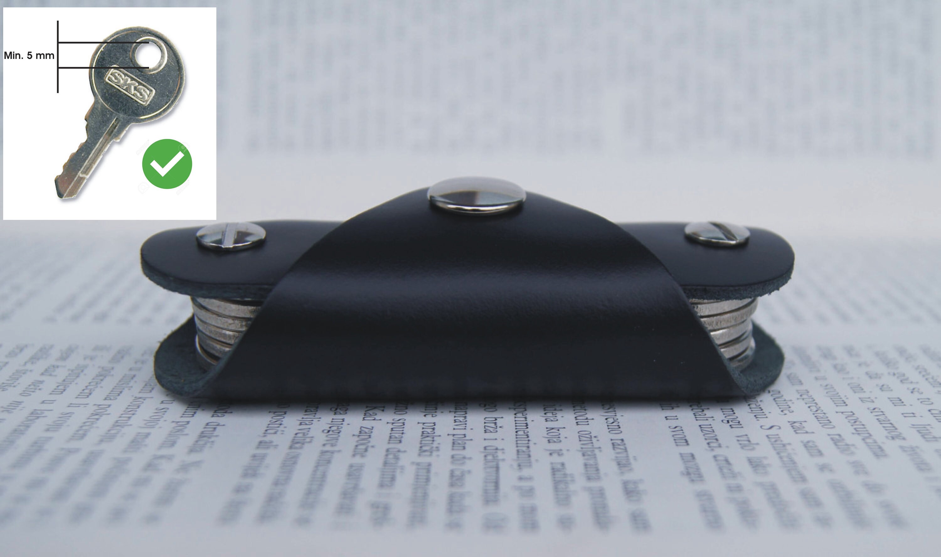 1 12 keys Leather keychain key holder Holds 1 12 regular | Etsy