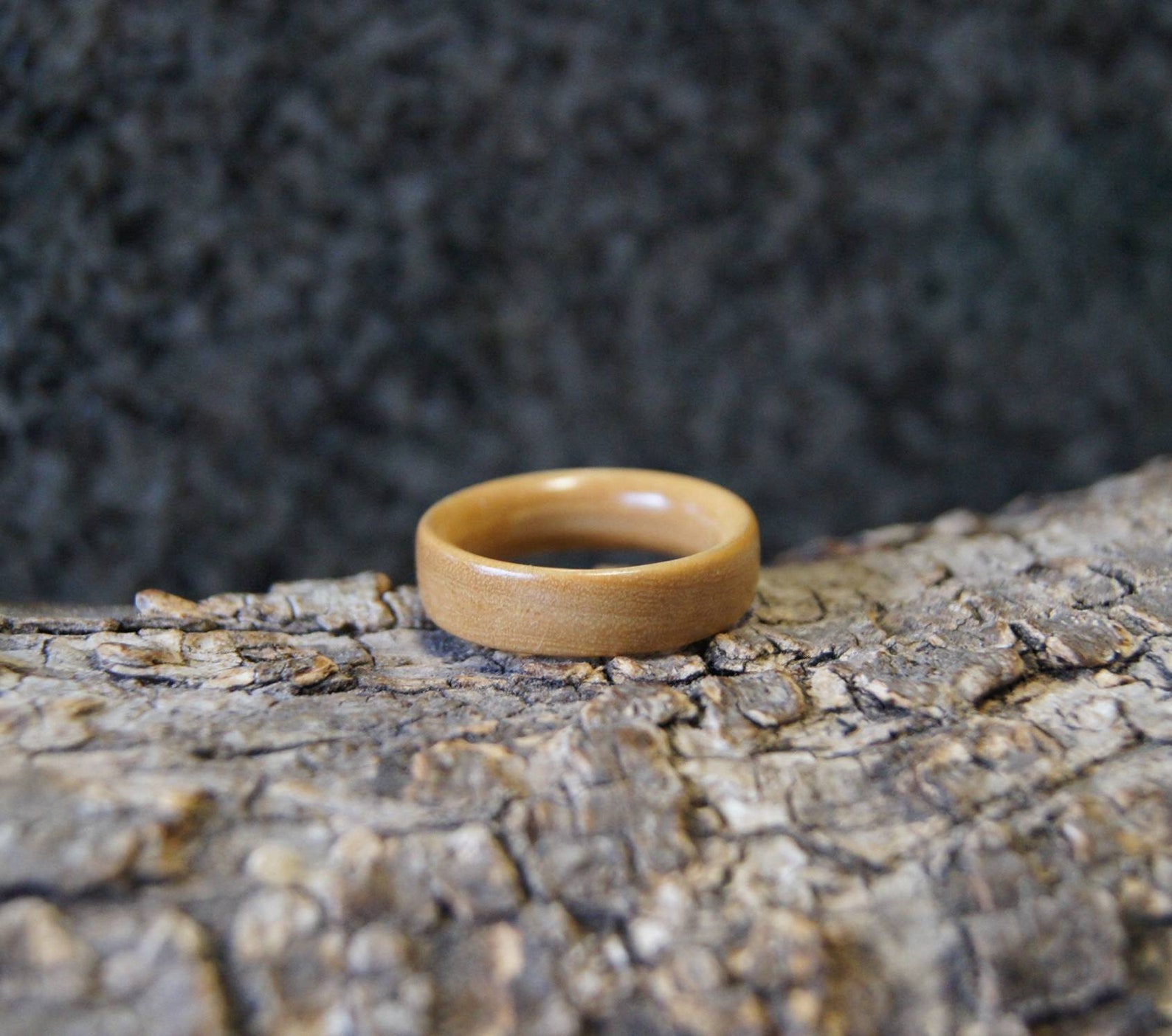 Olive Wood Ring - Any Size - Etsy