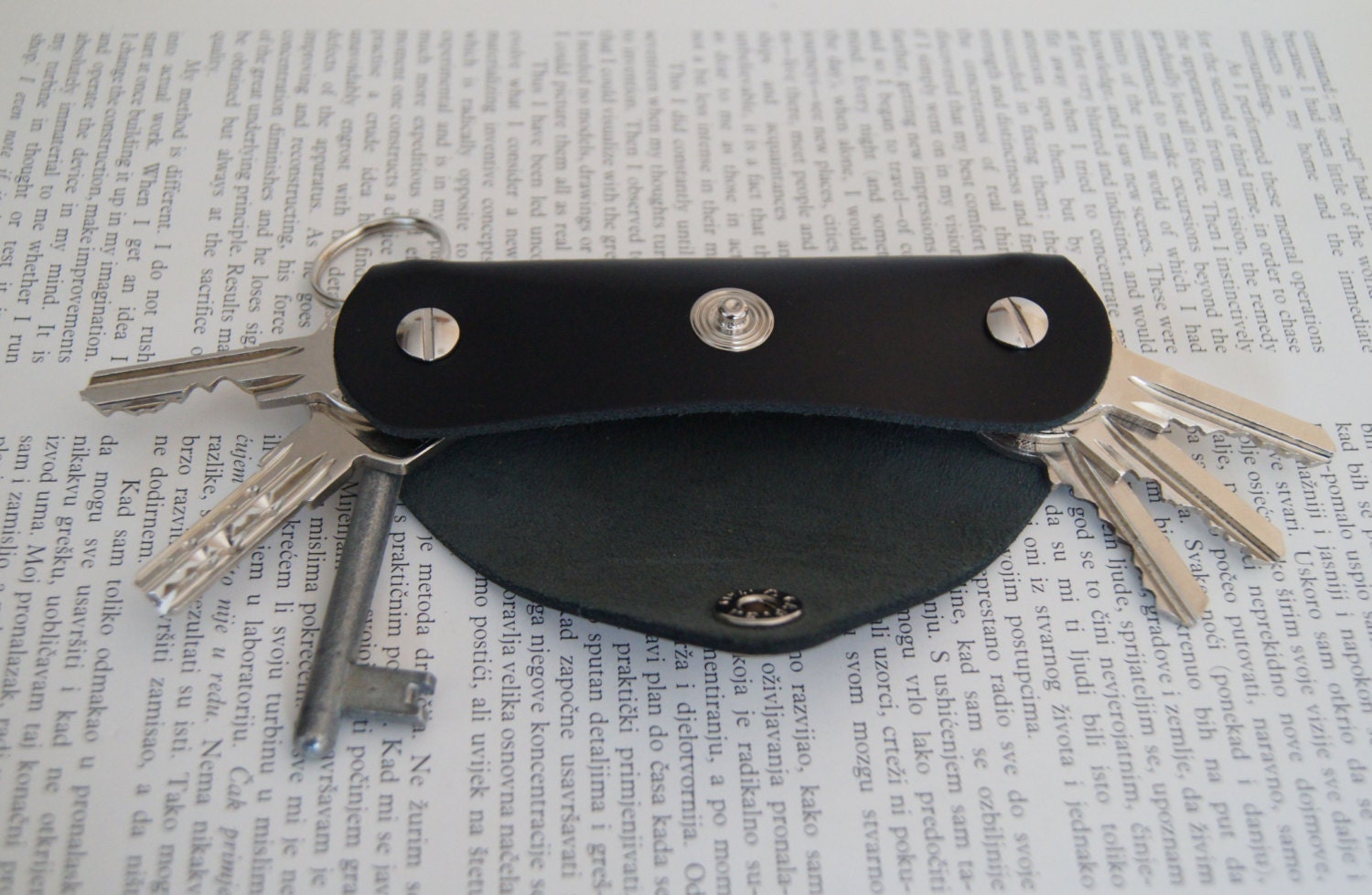 For Long Keys Leather Keychain Key Holder Holds 1-6 Keys | Etsy