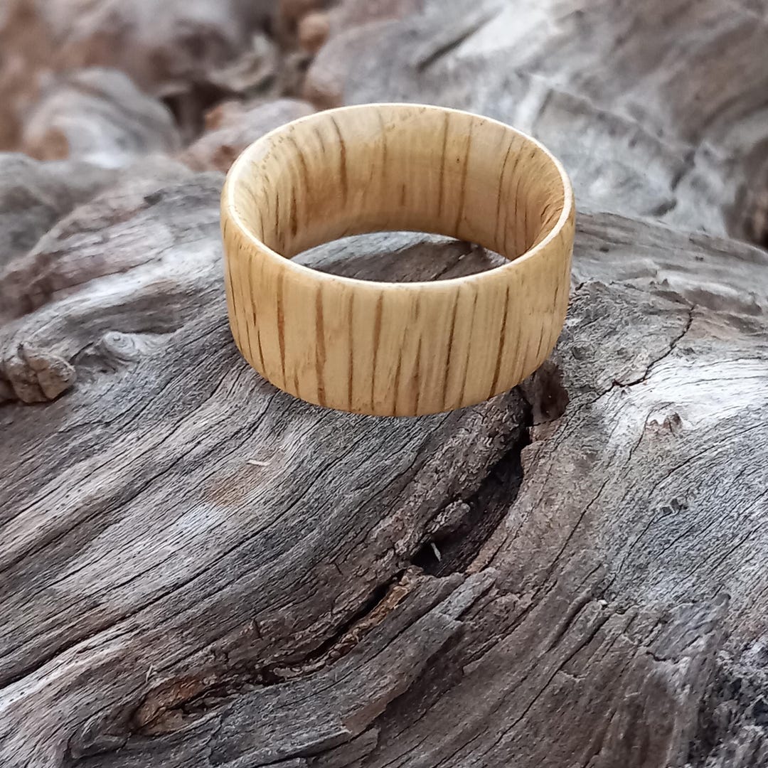 Oak Wood Ring - US 8 1/2 - Ready-made - Etsy