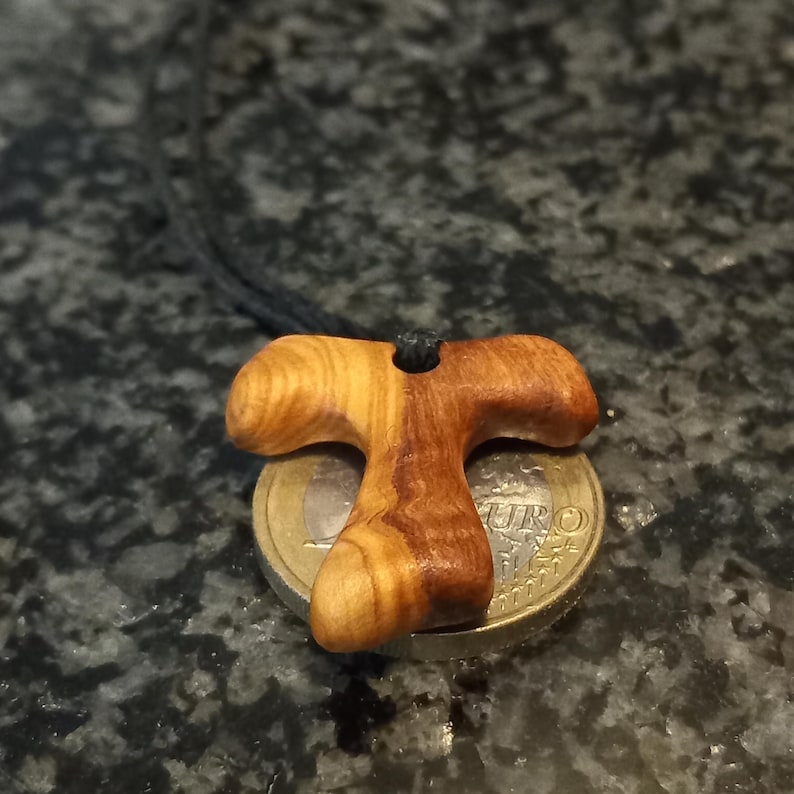 Olive Wood Tau Cross - Etsy