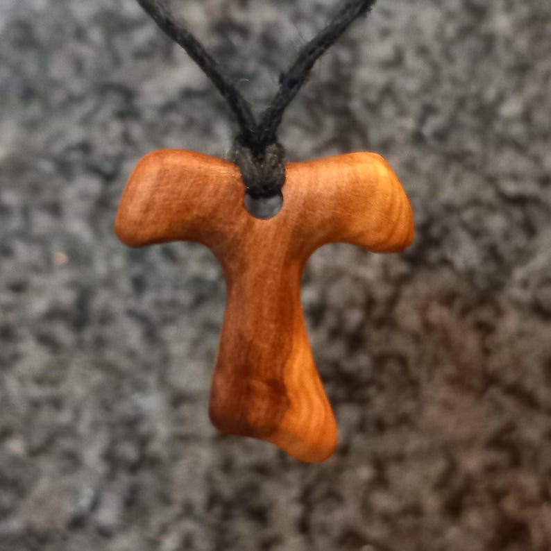 Olive Wood Tau Cross - Etsy