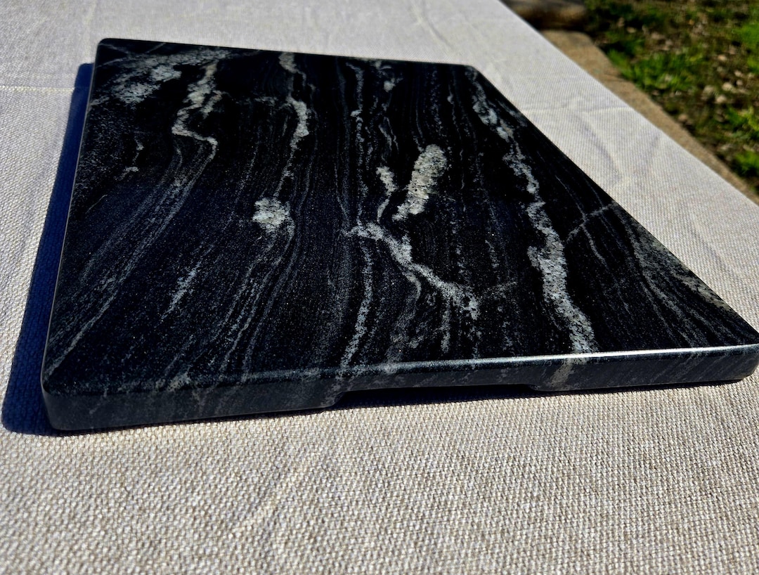 Handcrafted Silver Cloud Granite Cutting Board – Polished Finish, Texas ...