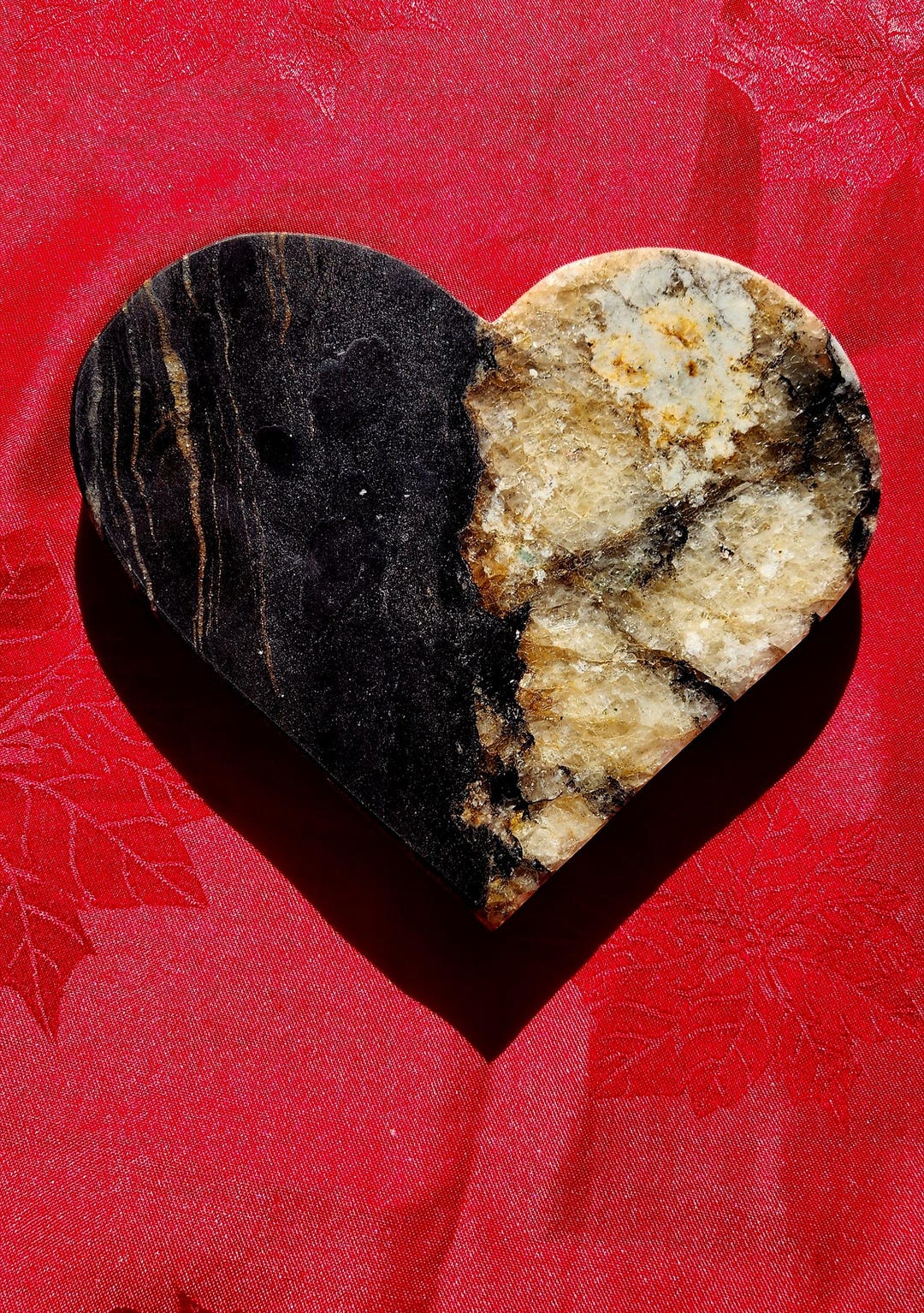Handcrafted Leathered Granite Heart – Natural Stone Decor Piece - Etsy