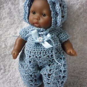 Crochet Pattern for Berenguer 5 Inch Baby Doll Sleepsuit and - Etsy UK