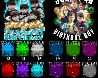Birthday Boy Custom T Shirt Design Canva Template Personalized Name ...