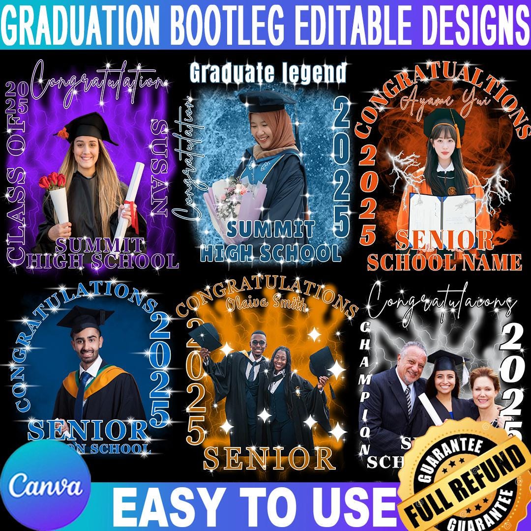 Funny Graduation Poster Template, Custom Photo Design (canva) - Etsy