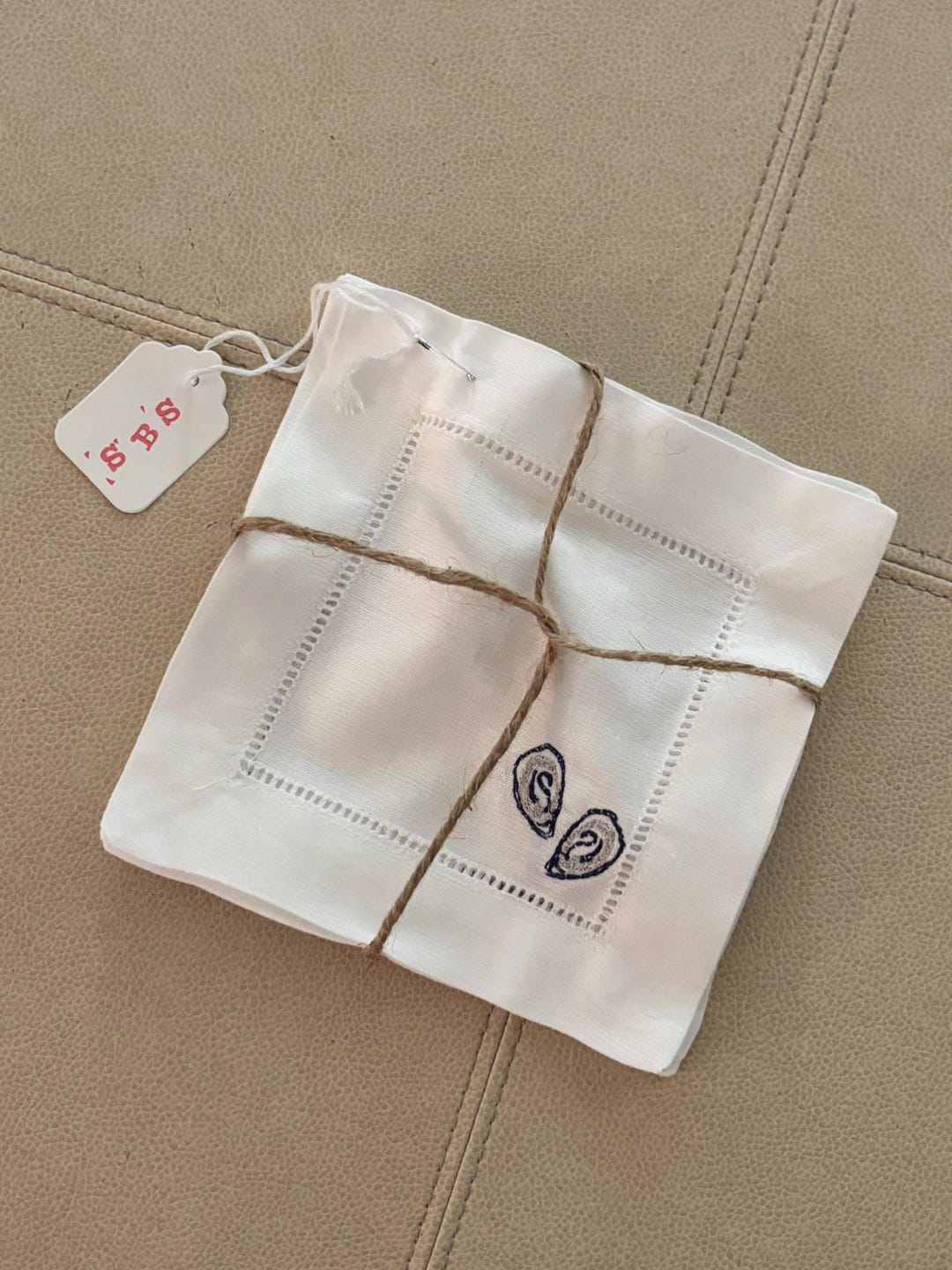 Custom Embroidered Linen Cocktail Coasters - Etsy