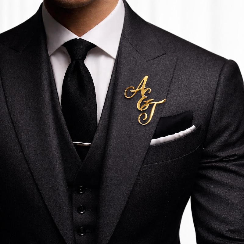 Formal Man Lapel Brooch - Etsy