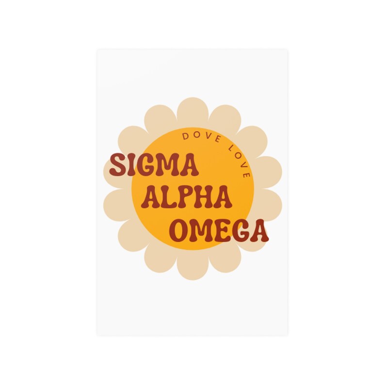 Sigma Alpha Omega Retro Satin Poster - Etsy