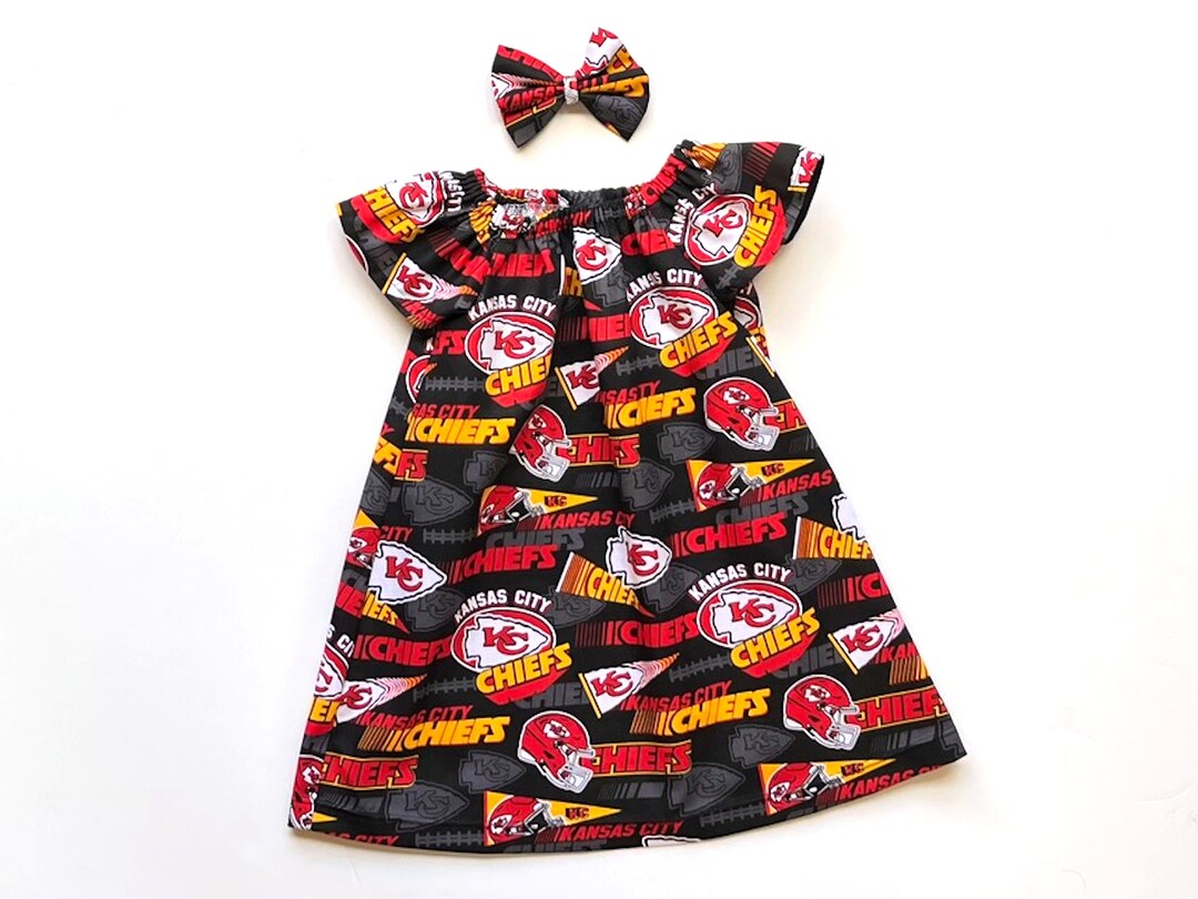 Kansas City Chiefs Dress, NFL Chiefs Dress, Football Dress, Toddler ...