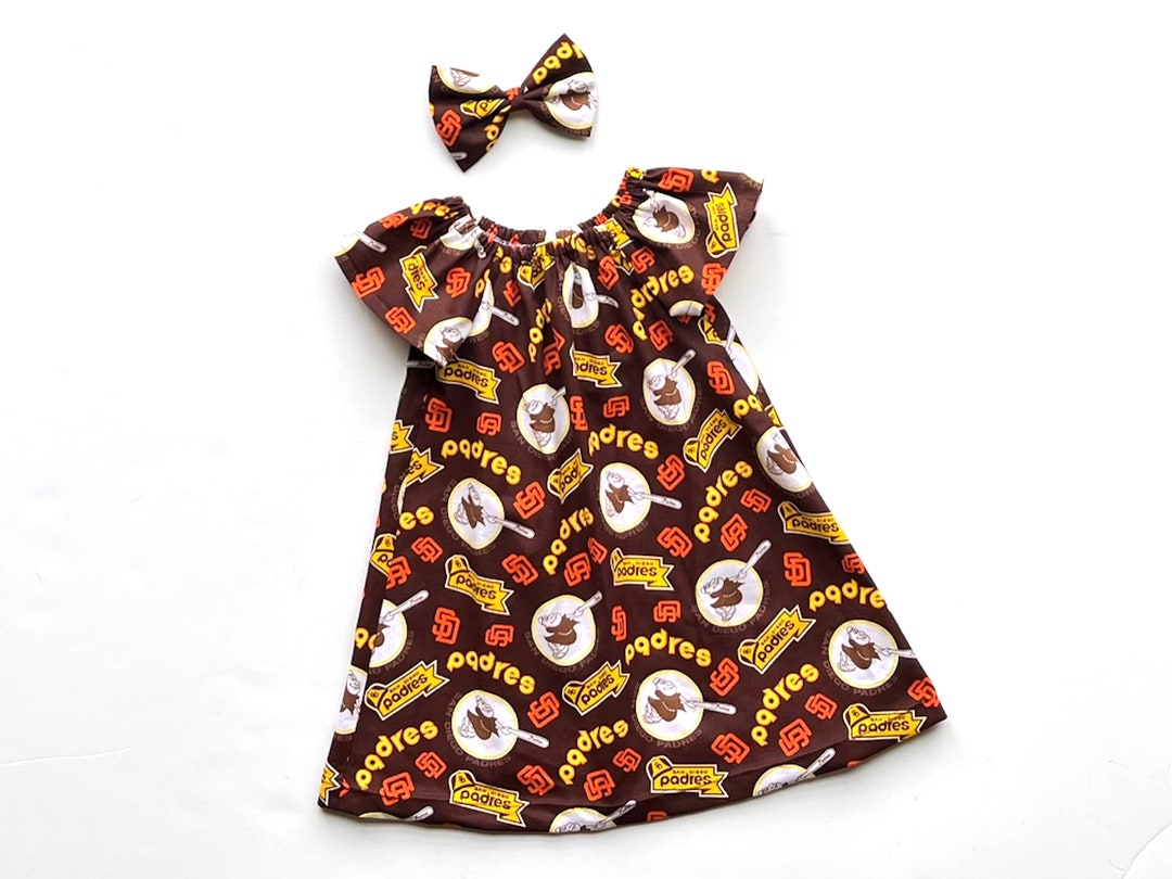 San Diego Padres Dress, MLB Padres Dress, Major League Baseball, Girls ...