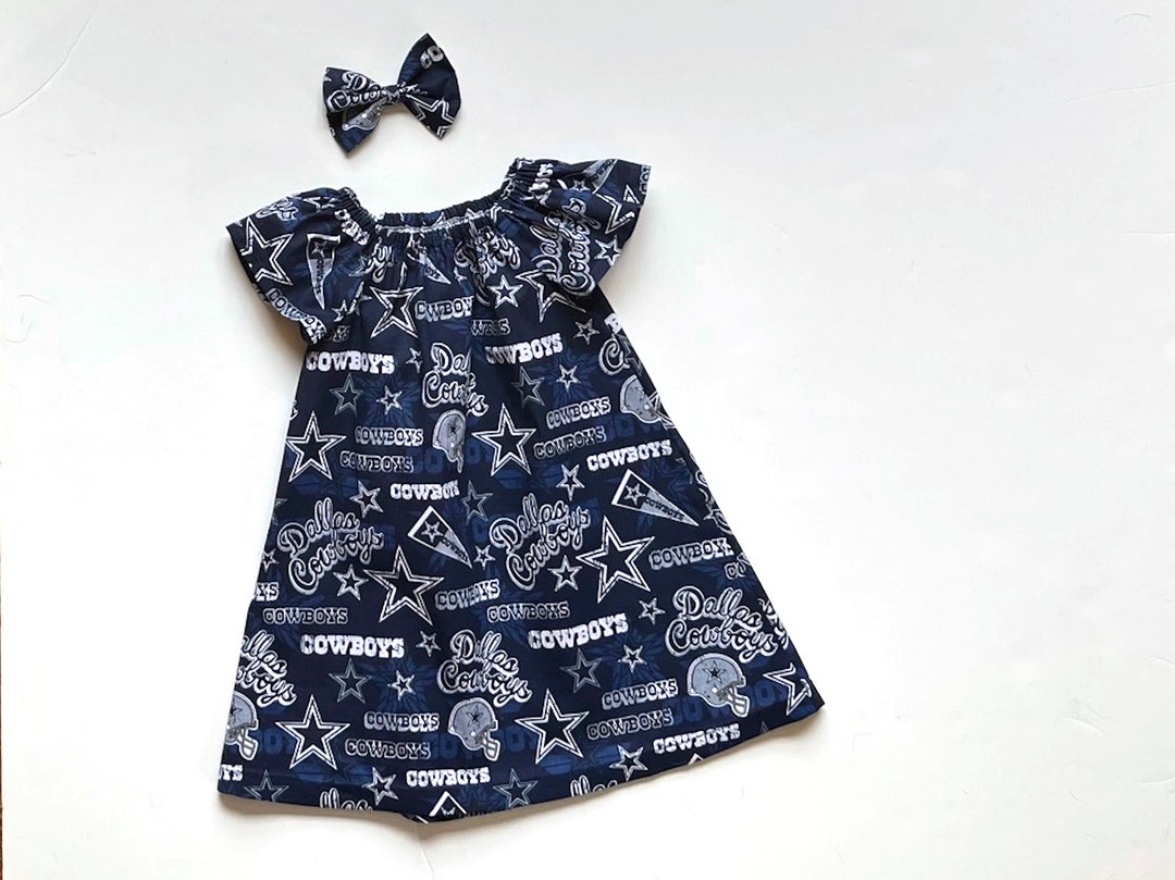 Dallas Cowboys Dress, NFL Cowboys Dress, Football Dress, Toddler Dress ...