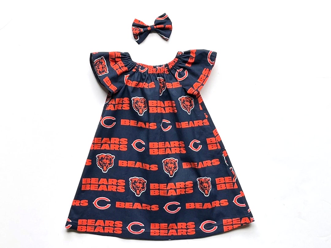 Chicago Bears Dress, NFL Bears Dress, Football Dress, Toddler Dress ...